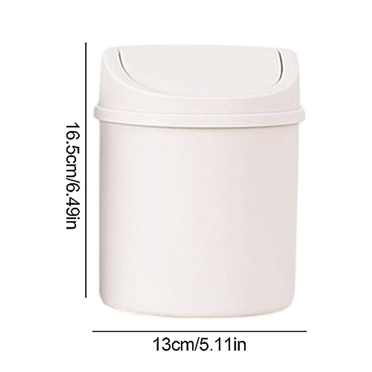 ANZAGA Small Trash Can, Mini Desktop Trash Can, Waste Bin with Lid, Creative Small Paper Basket Wastebasket for Home Bathroom Bedroom Car Interior