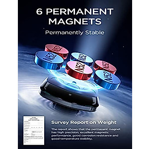 LISEN Magnetic Phone Holder for Car Cell Phone Magnet for Car Magnetic Car Mount 6 Strong Magnets Universal Vent Phone Mount for Car Compatible with All 4”-13” Tablets & Smartphones