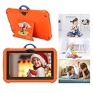 7 Inch Tablet, 1GB RAM 8GB ROM IPS HD Screen Kids Tablet with Stand for Travel (US Plug)