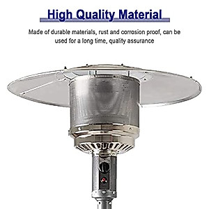 PIONOUS 2 Set 46,000 BTU Outdoor Power Propane Heater with Wheels, suitable for Potluck, Dining, Gardens, Homes, Deck, Slate Gray