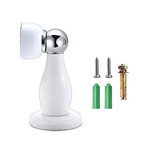 4 Pack Door Stopper, Magnetic Door Stop, Stainless Steel Door Holder, with Screws for Wall or Floor Mount