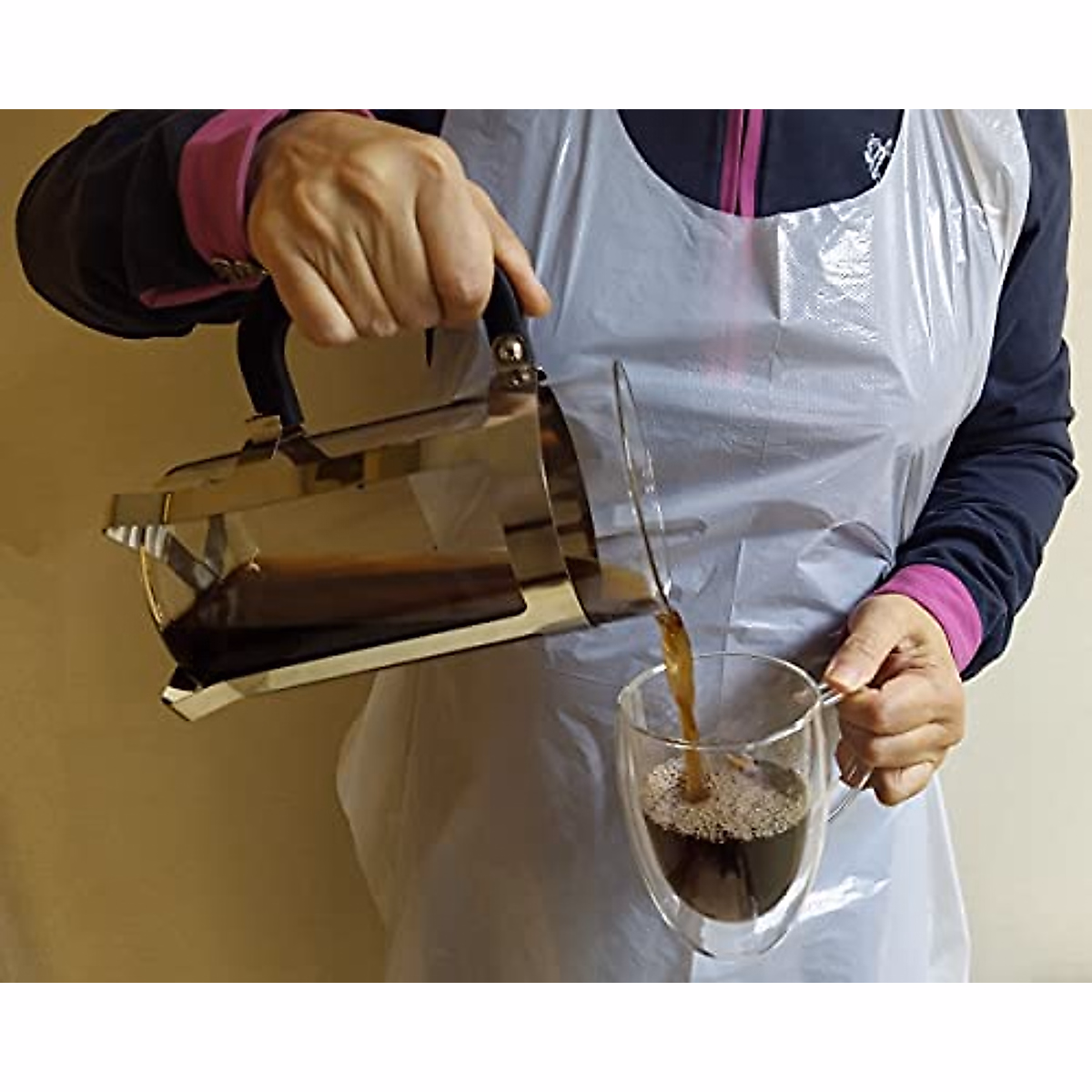 Gmark Large Coffee Mugs Set of 2 (15 oz), Double Wall Tumbler Glass Cup, Insulated Coffee Cups for Tea, Latte, Espresso, Juice, or Water GM2030