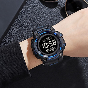 Gosasa Men Sports Military Watches Digital Airplane Shaped LED Light Waterproof Watches