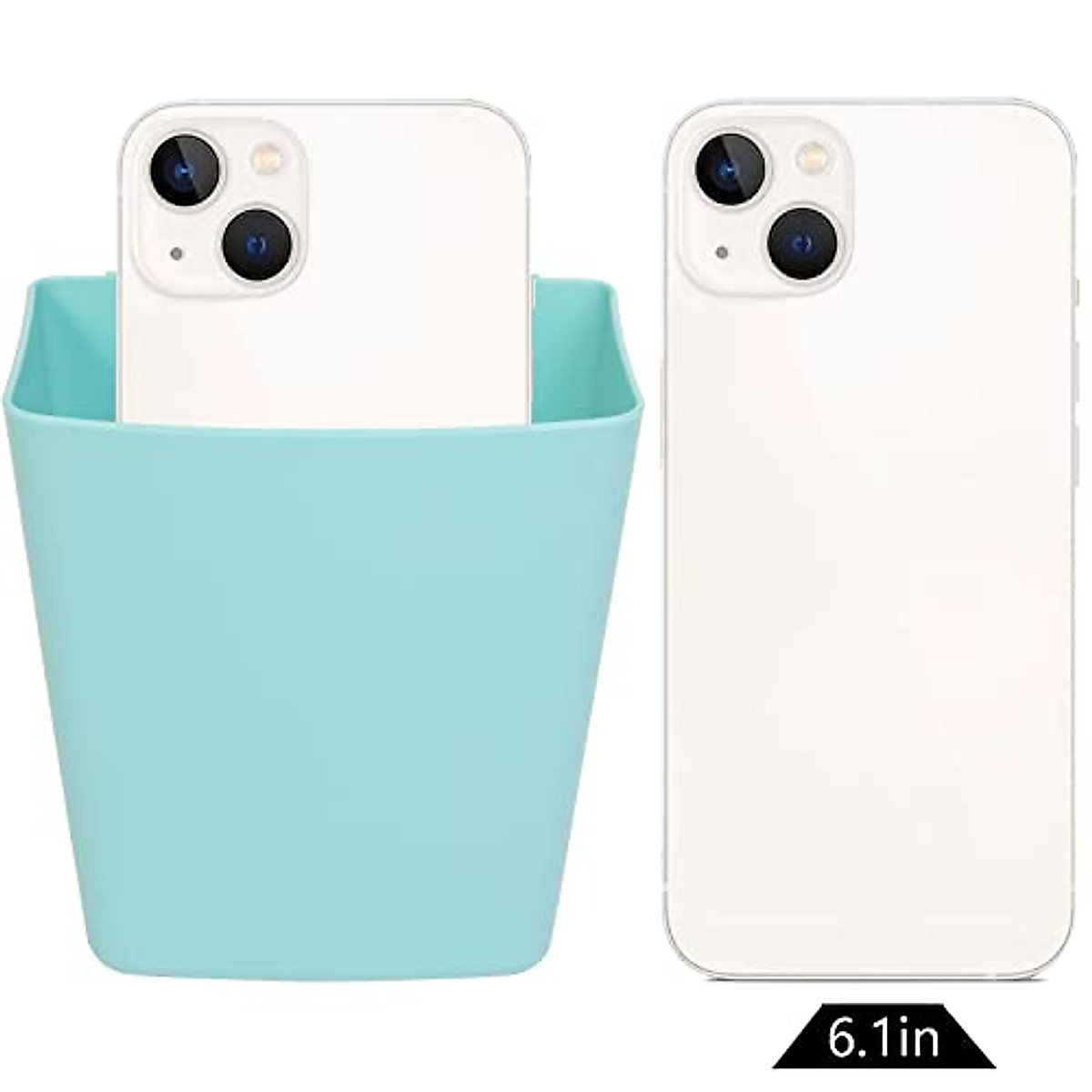 AYVANBER 6 Pack Hanging Cup Holder for Rolling cart Accessories Hooks Little Hanging Buckets Hanging Storage Bins Craft Supplies for Rolling Utility Cart Slim Storage Cart (Teal)