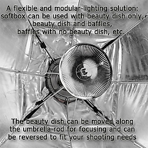 Fotodiox EZ-Pro Strip Softbox 12x56" with Speedring for Bowens Gemini Standard, Classica Powerpack, R, RX & Pro Series Strobe