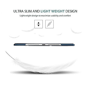 ProCase Smart Case for iPad Air 1st Edition, Ultra Slim Lightweight Stand Protective Case Shell with Translucent Frosted Back Cover for Apple iPad Air 2013 Model (A1474 A1475 A1476) -Navy