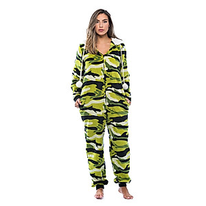 6342-10220-M Just Love Adult Onesie / Pajamas, Medium, Camo Print