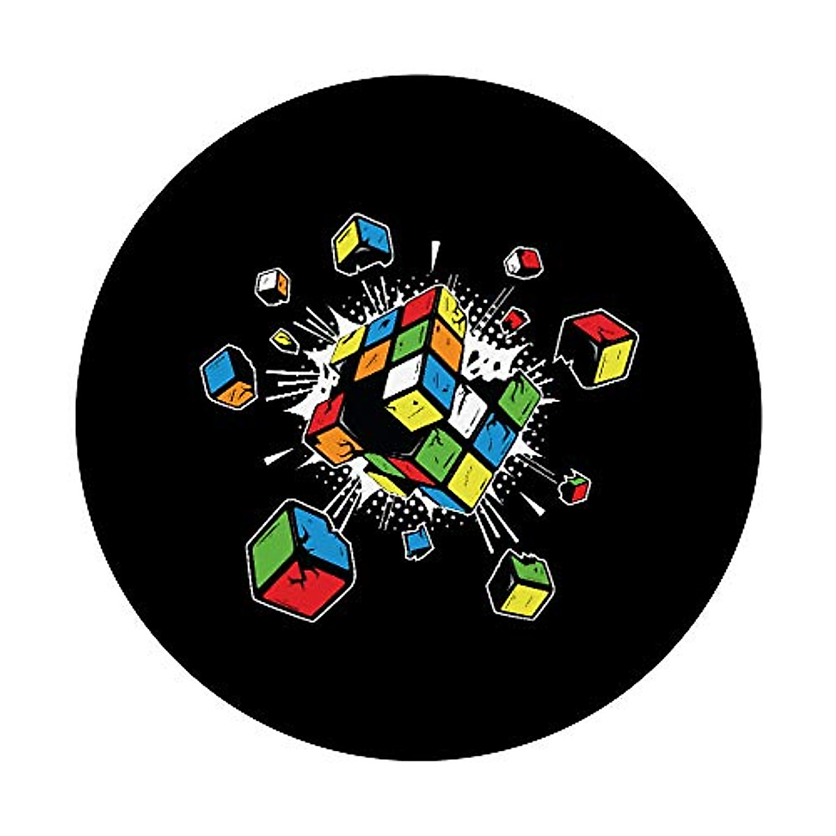 Exploding Cube Speed Cubing Puzzle Master PopSockets Swappable PopGrip