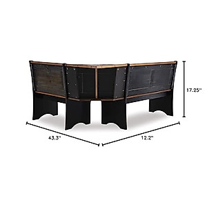 Linon Home Decor Sadie Antique, Black Nook