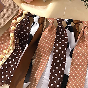 1st Birthday High Chair Banner - Cowboy Rodeo for Party Fabric Decor,Cake Smash Baby Shower,Backdrop Garland for photo props