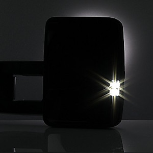 AKKON - For 2003-2006 Chevy Silverado 07 Classic Model Extending Towing Power Heated w/Amber LED Signal Mirrors Left + Right
