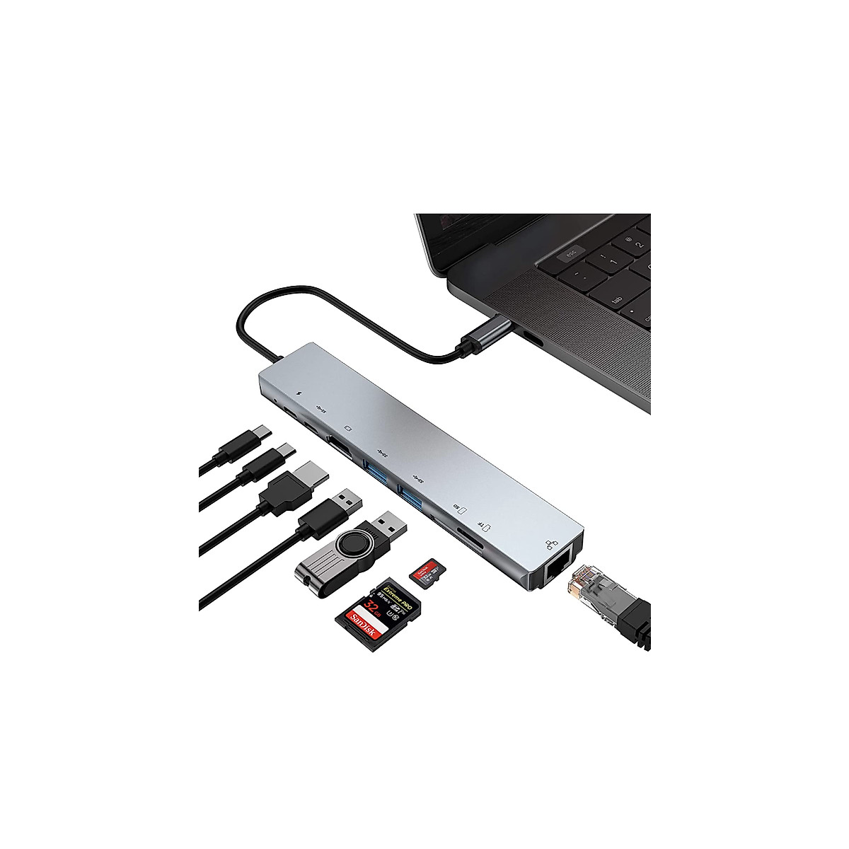 USB C HUB 8 in 1