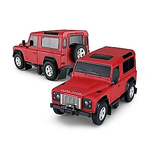 Rastar Radio Remote Control 1/14 Scale Land Rover Denfender Licensed RC Model Car (Red)