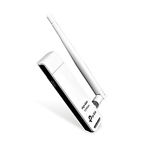 TP-Link Nano USB Wifi Dongle 150Mbps High Gain Wireless Network Adapter for PC Desktop and Laptops. Supports Win10/8.1/8/7/XP Linux 2.6.18-4.4.3, Mac OS 10.9-10.15 (TL-WN722N)