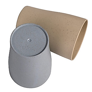 WANBY Wheat Straw Cup 4 Pcs Unbreakable and Reusable Drinking Cups Eco-Friendly Healthy Tumbler Set for Milk Juice and Water Dishwasher Safe (4 Pcs 11 Oz)