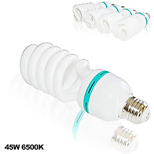 LimoStudio 5 Slot Bulb Socket Head with 24 x 36 inch Soft Box, 5-Pack 45W CFL Photo Bulb, 78 inch Max Height Light Stand Tripod, and Carry Bag, Photo Video Studio Lighting Kit, AGG2276