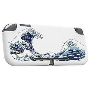 PlayVital The Great Wave Custom Protective Case for Nintendo Switch Lite, Soft TPU Slim Case Cover for Nintendo Switch Lite