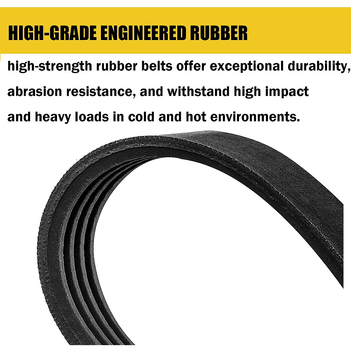 119214000 BandSaw Drive Belt for Craftsman 10 Inch Band Saw 1/3 HP Motor 1-JL22020003 119.214000 124.214000 351.214000 (Ribbed Belt) - 2 Pack