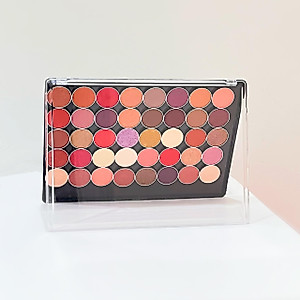 XL Large Empty Magnetic Makeup Eyeshadow Palette with Clear Cover and 20pcs Adhesive Stickers for DIY Your Own Eyeshadow, Blush Palette 9.25'' x6.57''