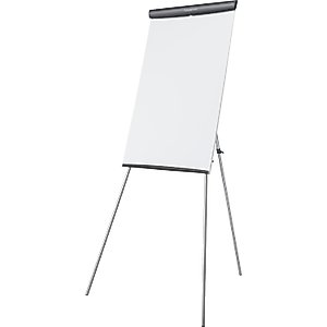 Quartet Melamine Presentation Easel, Whiteboard/Flipchart, 3' x 2', Gray Frame (ET32EU)
