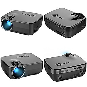 V2 LED LCD (WVGA) Mini Video Projector - International Version (No Warranty) - DIY Series - Black (FP8048V2-IV5)