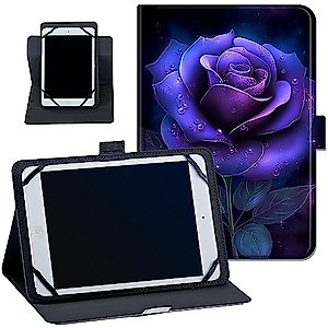 Case for TCL Tab 10 5G 10.1" 9183W (2022)/TCL TAB 10s 9080G（2021/TCL TAB 10s 9081X/TCL Tab Pro 5G Tablet 10.36 inch/TCL TAB MAX 10.4 Inch 360 Degree Rotatable Cover,Purple Rose