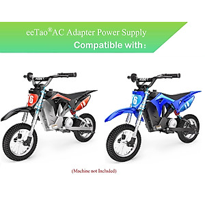 eeTao 42V AC/DC Adapter Charger Compatible with Hiboy Model DK1 36V 4Ah Lithium Li-ion Battery 300W Electric Dirt Bike Kids Motorcycle Toy GPO GA19-4201000US GA194201000US 42VDC Power Supply Cord