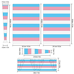 Transgender Flag Pride 3pcs Whole Body Decal Cover Sticker for PS5 Digital Edition for PS5 Console and Controller