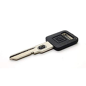 GM 595516 Genuine OEM Single Sided Ignition Logo Key Blank w/Vats Resistor Chip #6. for: Buick, Cadillac, Chevrolet, Oldsmobile, Pontiac, Strattec V.A.T.S No. 6.