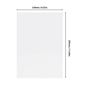 100pcs Lightweight Fabric Inkjet Printing Iron on White T-shirt A4 Sublimation Transfer Paper for Laser Printer For All Kinds of Light Color Textile Fabrics