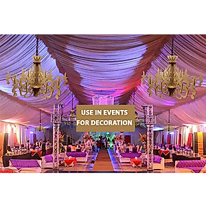 20'' wide Cardboard chandelier Model 2 | 5 branches | perfect decoration for ceiling | lightweight | made in USA | Model 2