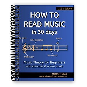 How to Read Music in 30 Days: Music Theory for Beginners - with exercises & online audio (Practical Music Theory)