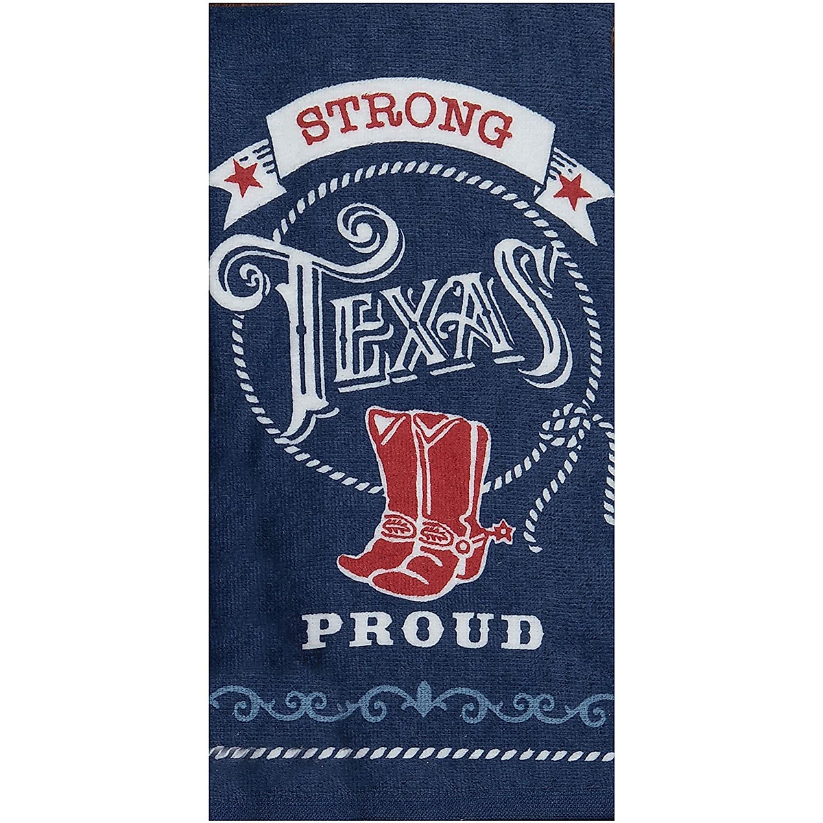 Kay Dee Design Designs Texas Pride Set of 3 Tea Towels | Texas Strong Theme | Texas Dish Towels | Souvenir or Gift Idea | Deep in The Heart of Texas, Blue