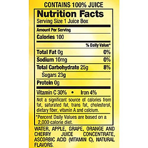 Mott's 100 Percent Fruit Punch Juice, 6.75 fl oz boxes, 32 Count (4 Packs of 8)