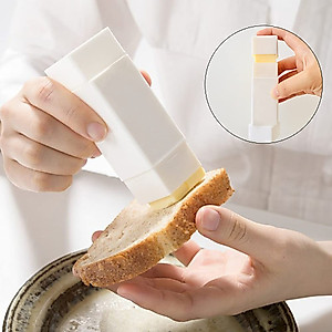EKDJKK Butter Spreader, Butter Dispenser with Lid, Plastic Butter Stick Holder Container, to Spread Butter on Cookware, Baking Dishes, Corn, Toast, Waffles