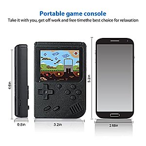 Retro Game Player Handheld Game Console 400 Classic Childhood FC Games The 3-Inch Color Screen Supports Connecting to a TV and Dual-Use Handle Games by GRABOTE