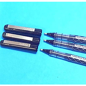 OHTO Fude Ballpoint Pen Extra Bold, 1.5mm, black ink, 3 pens per Pack (Japan import) [Komainu-Dou Original Package]