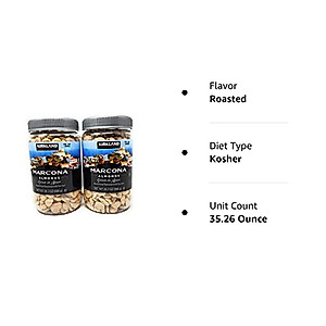 Kirkland eSybYD Marcona Almonds, Roasted and Seasoned with Sea Salt, 20.7 Ounce (2 Pack)