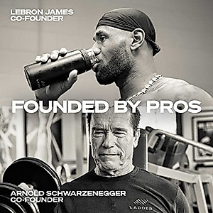 LADDER Sport Insulated Shaker Bottle, 21 oz Stainless Steel Metal Protein Shaker Bottle, Dishwasher Safe