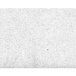 Generic Marshall Dry Goods 108"" Quilt Backing Breezeway Premium Cotton Fabric Cut by The Yard White on White