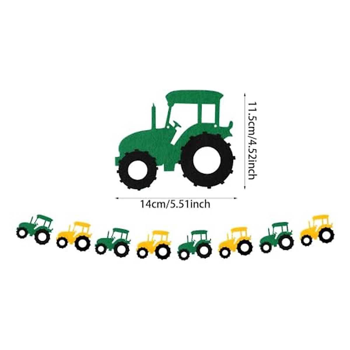 Tractor Balloons 2nd Birthday Party Decorations, Green Tractor with Farm Cow Animals Balloon Western Cowboy 2nd FarmTractor Theme Birthday Party Decorations