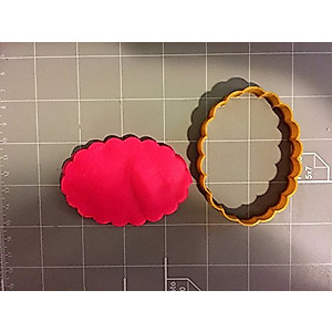 Scalloped oval Cookie Cutter (4 inches)