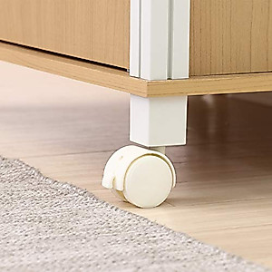 Fuji Boeki 99906 Multi Wagon, Kitchen Wagon, Width 23.5 inches (59.7 cm), Natural, White, Easy Assembly, Comes with Casters