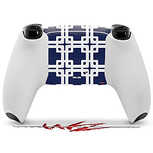 WraptorSkinz Skin Wrap compatible with Sony PS5 DualSense Controller Boxed Navy Blue (CONTROLLER NOT INCLUDED)