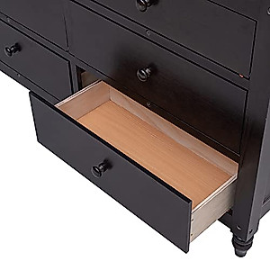 GINGVAT Full Size Loft Bed with Drawers and Desk,Wood Loft Bed with Ladder and Shelves,for Bedroom,Dorm,Apartment,Espresso