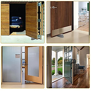 Crosize Grey Extra Large Door Stopper, High 1.9 Inches Big Door Stop for Floor Rubber Doorstop Wedge, Door Gaps and Prevent The Lock-Outs, Floor Sturdy Door Stopper for Heavy Duty Door Bottom of Door