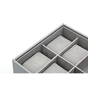 Magic Stackable Trays Closet Dresser Drawer Organizer for Accessories, Gadgets & Cosmetics, Storage Display Showcase Holder Box, Set of 2