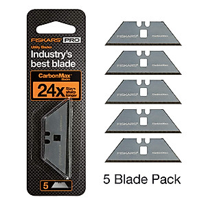 Fiskars 771010-1001 Pro Replacement Blades, 5 Pack, Silver