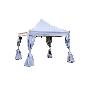 UNDERCOVER X3 10x10 Commercial Canopy Tent – Pop Up Canopy Tent with Sidewalls – Portable Outdoor Canopy Tent (White) – Wheel-Away 10x10 Commercial Canopy Tent