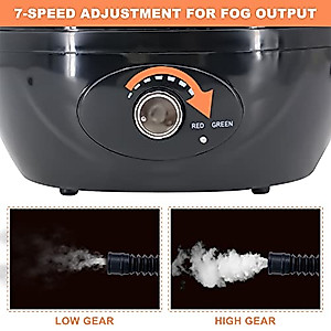 PetierWeit Reptile Fogger Large Tank Reptile Humidifiers Adjustable Fogger Mister for Reptiles Terrarium Humidifier with Extendable Hose Ideal for Reptiles Amphibians Vivarium